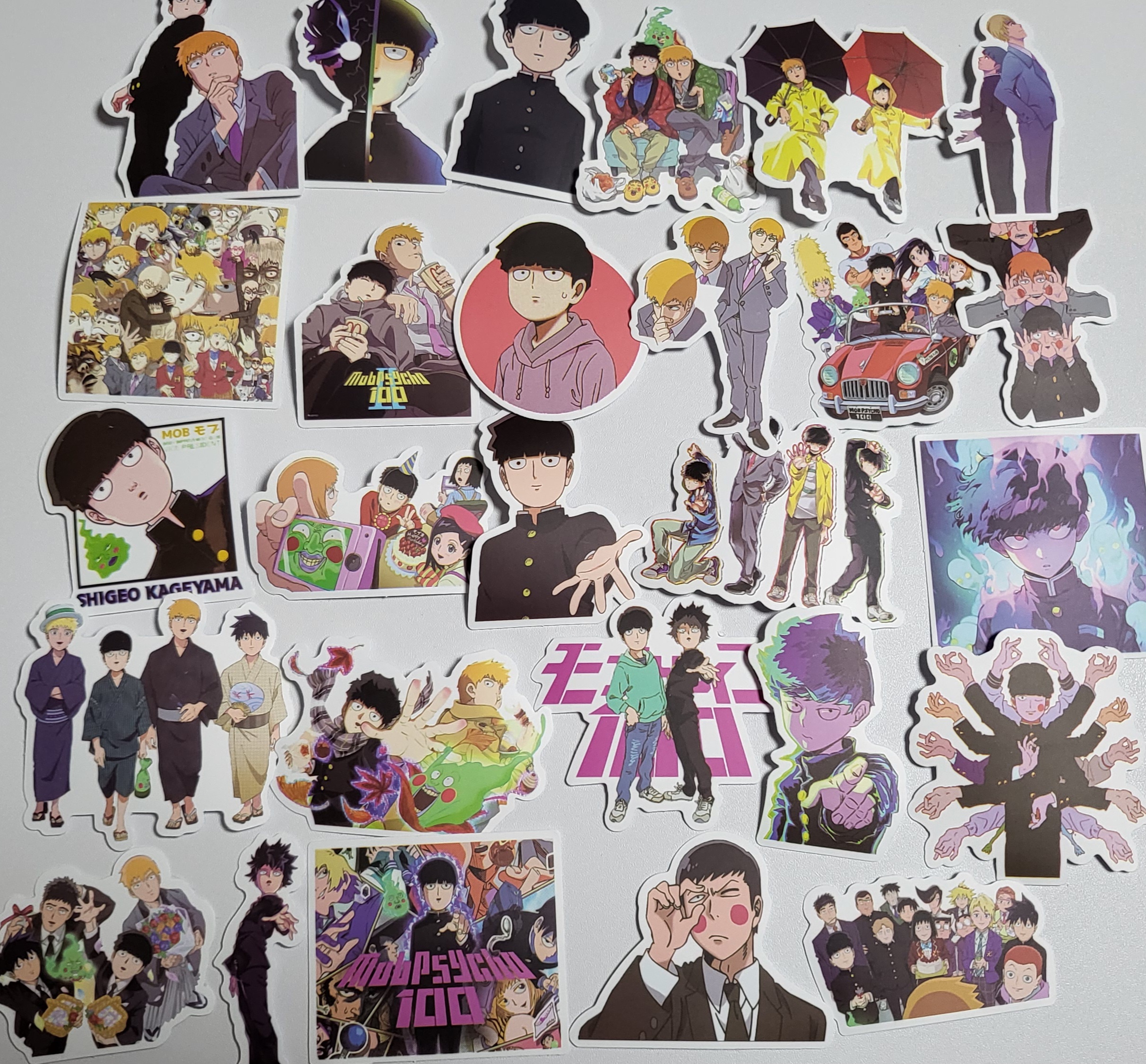 모브사이코100 컬러 스티커 애니인컷 시게오 레이켄 방수 스티커 다꾸 | 콜리(Colley)