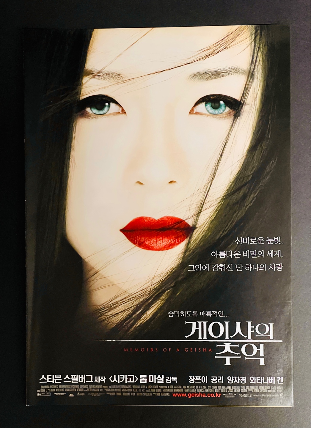 [영화팜플렛] 게이샤의 추억 A4 2장 전단지(2006) | 콜리(Colley)