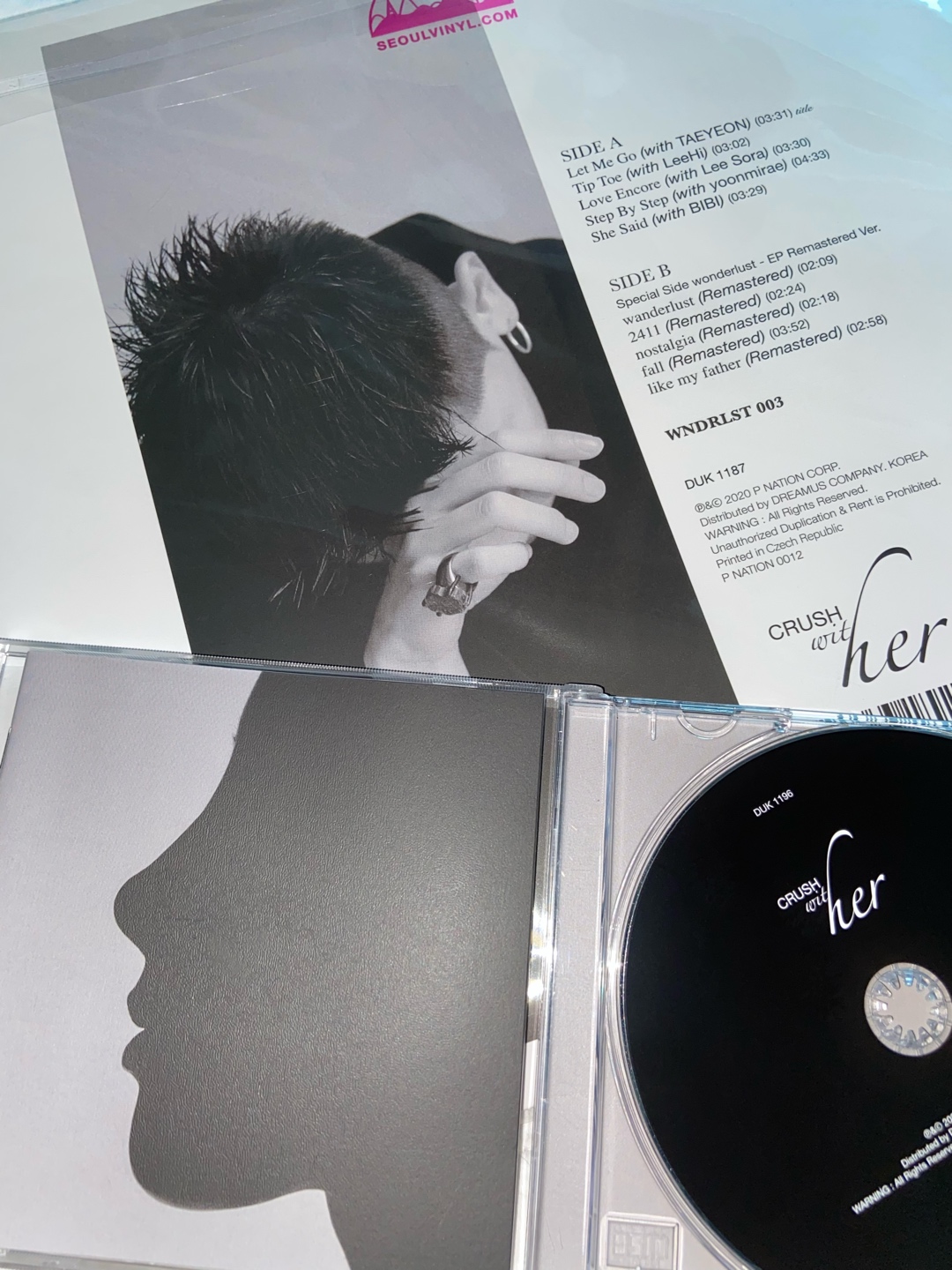 크러쉬 with HER LP&CD | 콜리(Colley)