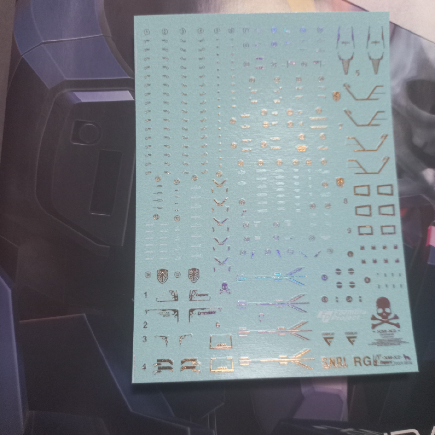 RG 크로스본X2 ,HG캘리번 홀로 습식 데칼 | 콜리(Colley)