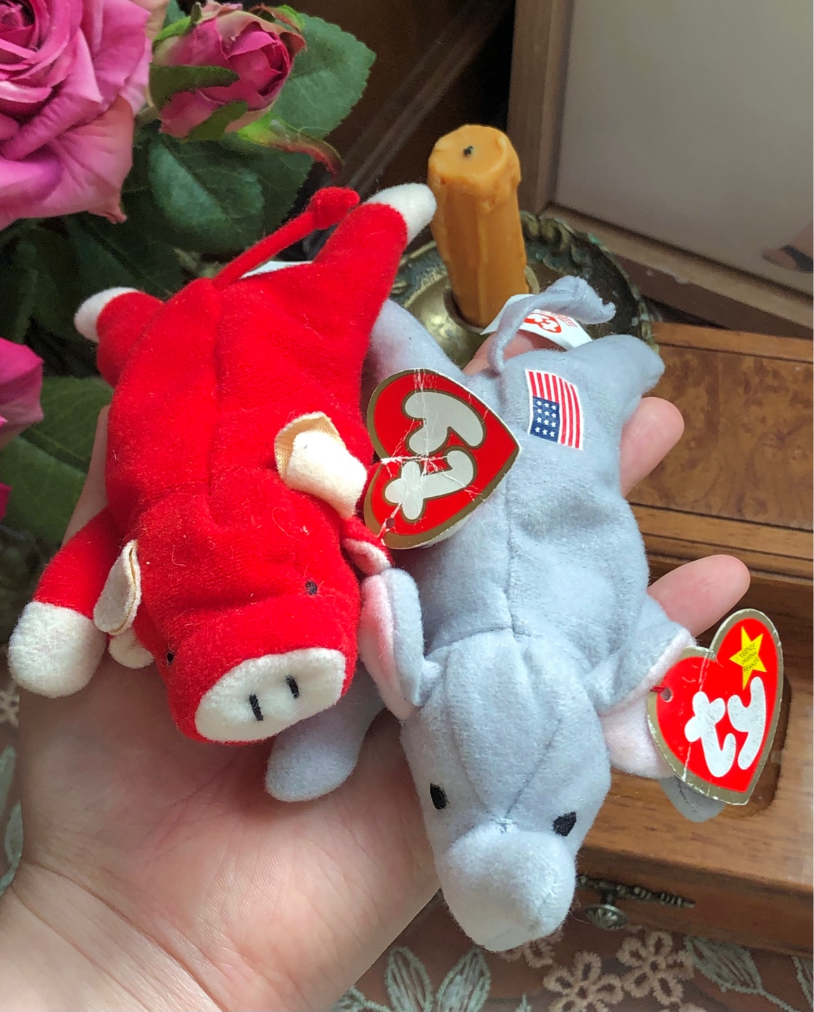 (개별) 90년대 미국 빈티지인형 ty 코끼리 레드불 인형 레트로 맥토이 해피밀 | 콜리(Colley)