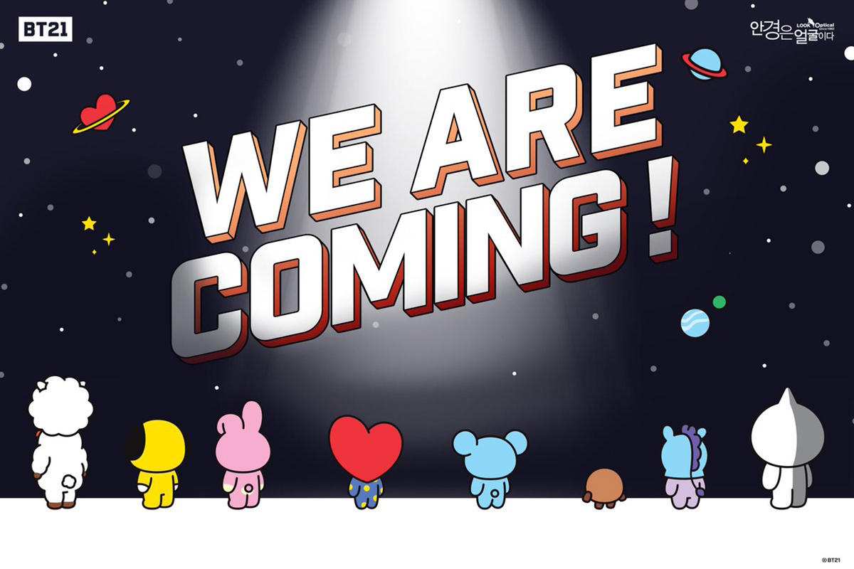 룩옵티컬 BT21 캐릭터 안경 에디션 출시 | 콜리(Colley)